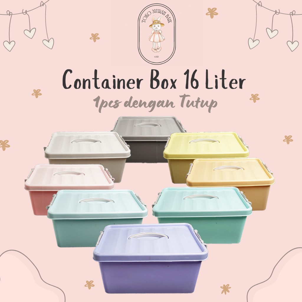 Jual KONTAINER PLASTIK 16 LITER - CUSTOM WARNA CONTAINER BOX TEMPAT ...