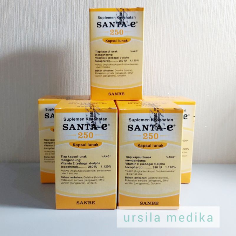 Jual Santa E | Vitamin E 250 iu | isi 30 caps | Shopee Indonesia