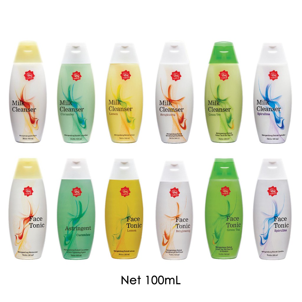Jual VIVA Milk Cleanser dan Face Tonic 100mL Air Mawar All Varian ...