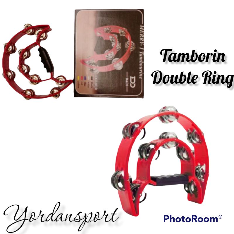 Jual Tamborin Ori Tipe Merry-l / Alat Musik Tamborin / Tamborine Double ...