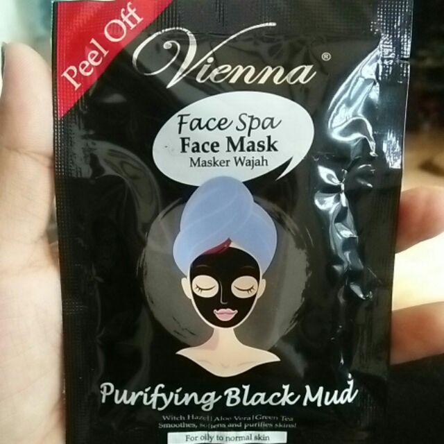 Vienna Face Mask Purifying Black Mud Peel Off | Shopee Indonesia