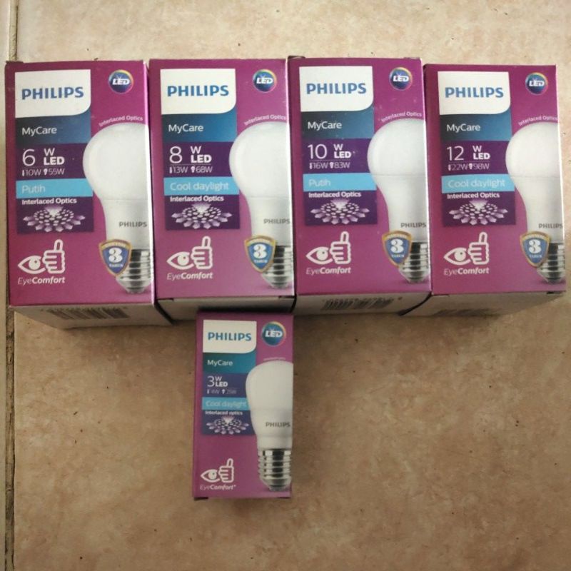 Jual lampu led Philips 3/6/8/10/12 /14,5/19 watt | Shopee Indonesia