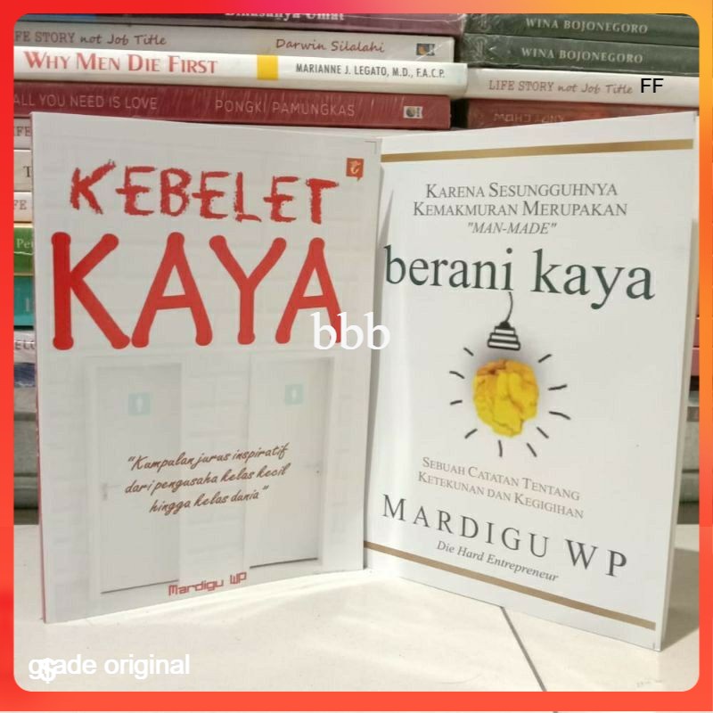 Jual PAKET MARDIGU WOWIEK - KEBELET KAYA - BERANI KAYA ( 2 BUKU) | Shopee Indonesia
