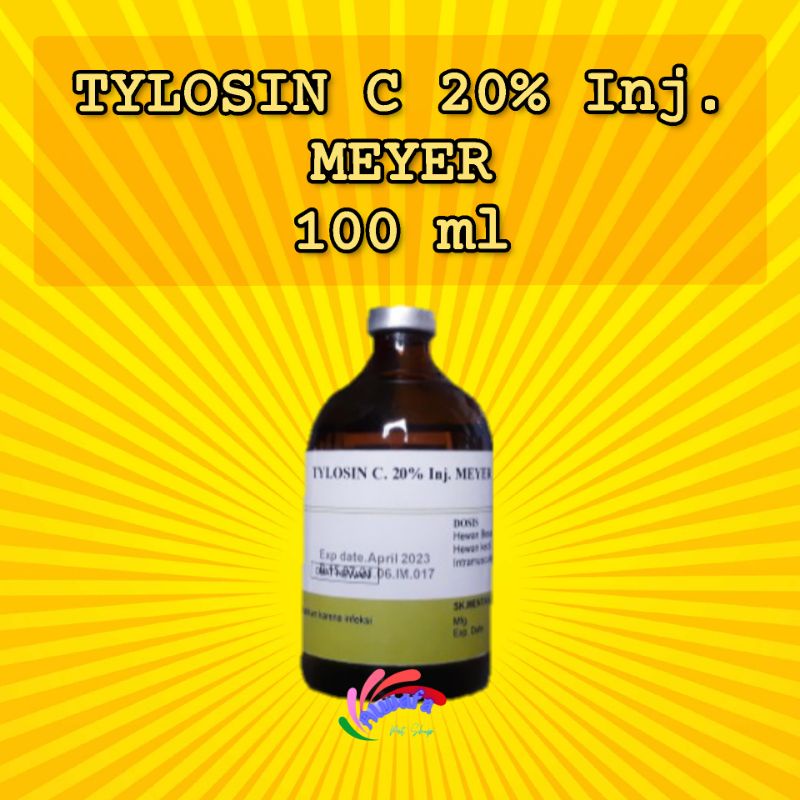 Jual TYLOSIN C 20% Inj. MEYER 100 ml | Shopee Indonesia