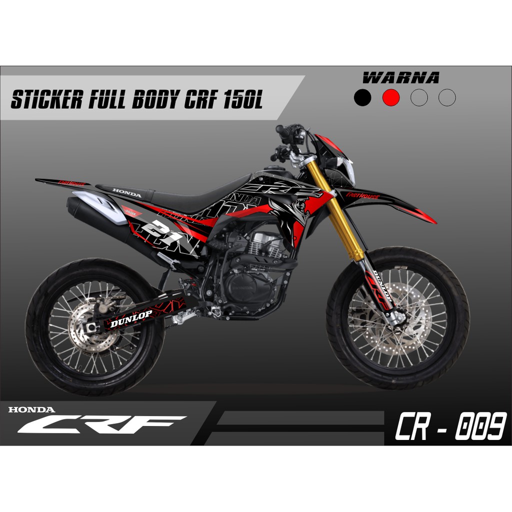 Jual Decal Sticker CRF 150L-Fullbody-Dekal Stiker CRF 150 L Trail ...