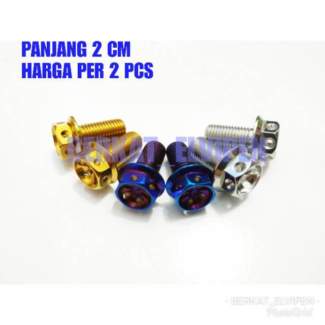 Jual Baut Probolt Kaliper / Kepala Babi Depan Yamaha Nmax 2020 Aerox Lexi Anti Karat Made In ...