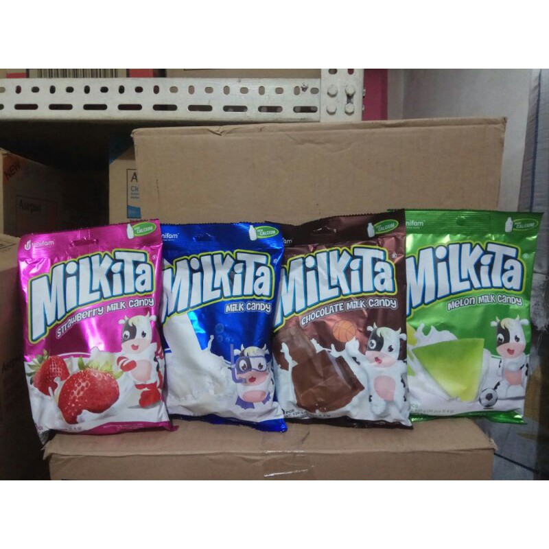 Jual Permen Milkita Candy Milkita Assorted Milk Candy 120g (30pc @ 4g ...
