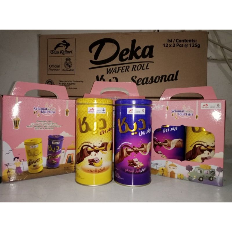 Jual DEKA WAFER ROLL HAMPERS PARCEL LEBARAN (1BOX ISI 2 KALENG ...