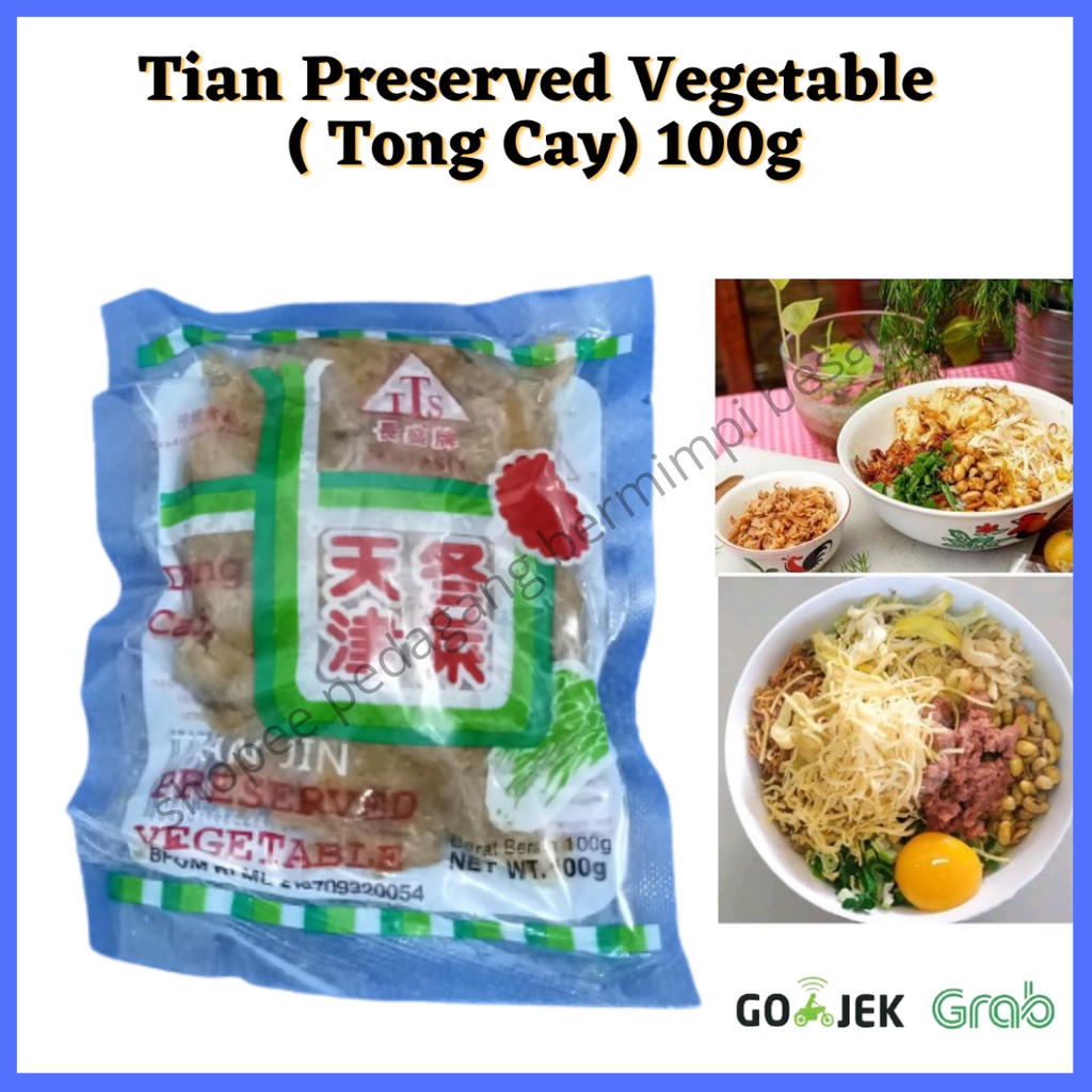 Jual Sawi Asin/ Tian Jin Preserved Vegetable / Tong Cay 100g/ Sayur ...