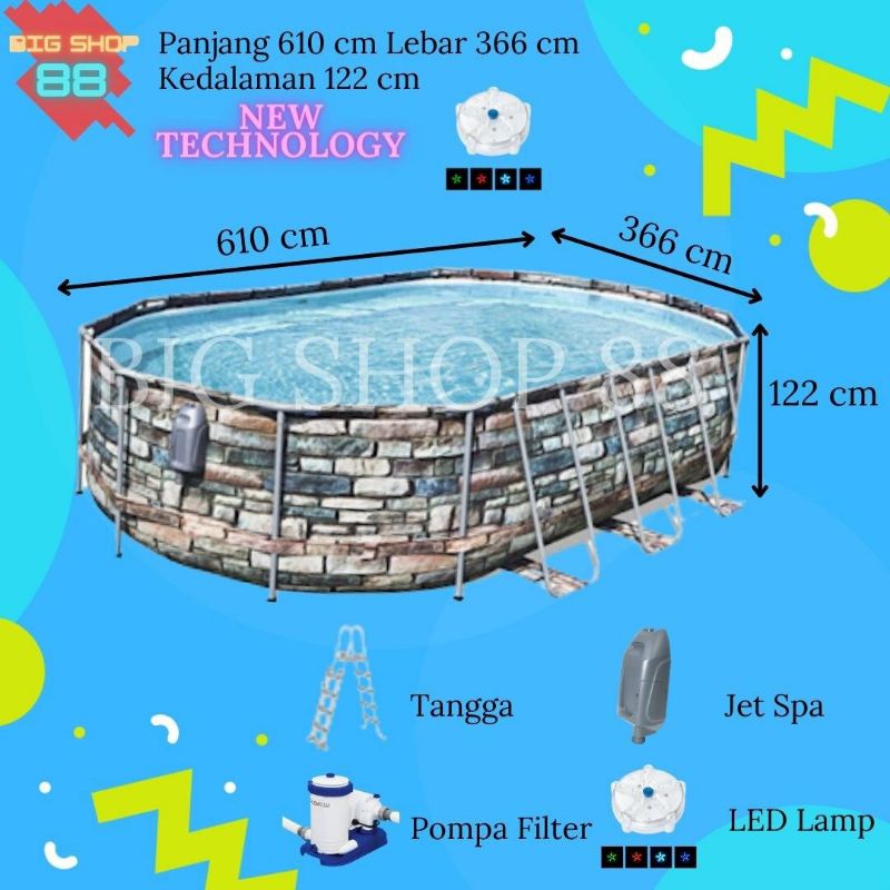 Jual KOLAM RENANG KELUARGA KOLAM RENANG PORTABEL SWIMMING POOL PORTABLE ...