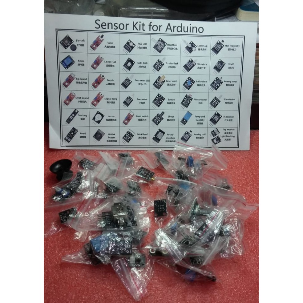 Jual 37 in 1 Sensor Kit for Arduino Sensor Arduino lengkap 37 | Shopee ...