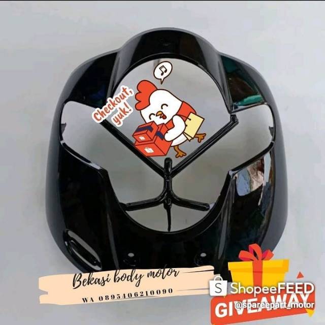 Jual PANEL DEPAN ATAU TAMENG SCOOPY ESP 2017-2020 HITAM - PUTIH ...