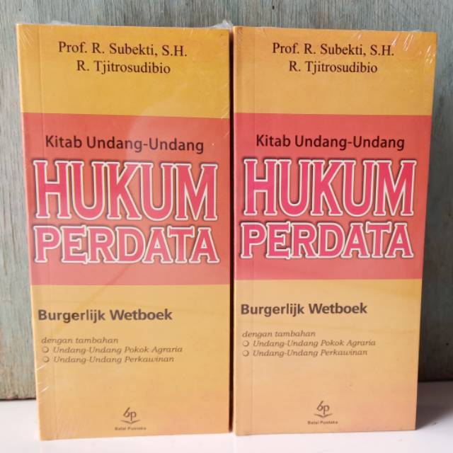 Jual (Buku Hukum Perdata) Kitab Undang Undang Hukum Perdata (KUHPer ...