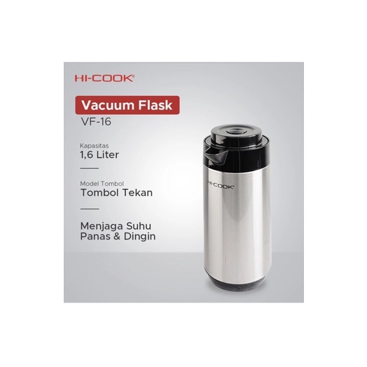 Jual THERMOS VACUUM FLASKS HI-COOK VF-16 1,6 LITER | Shopee Indonesia