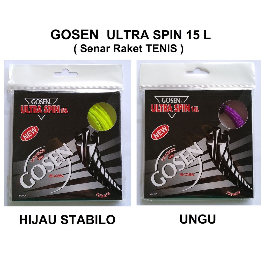 Jual Ori Senar Raket TENIS GOSEN ULTRA SPIN 15 L Original Japan ...