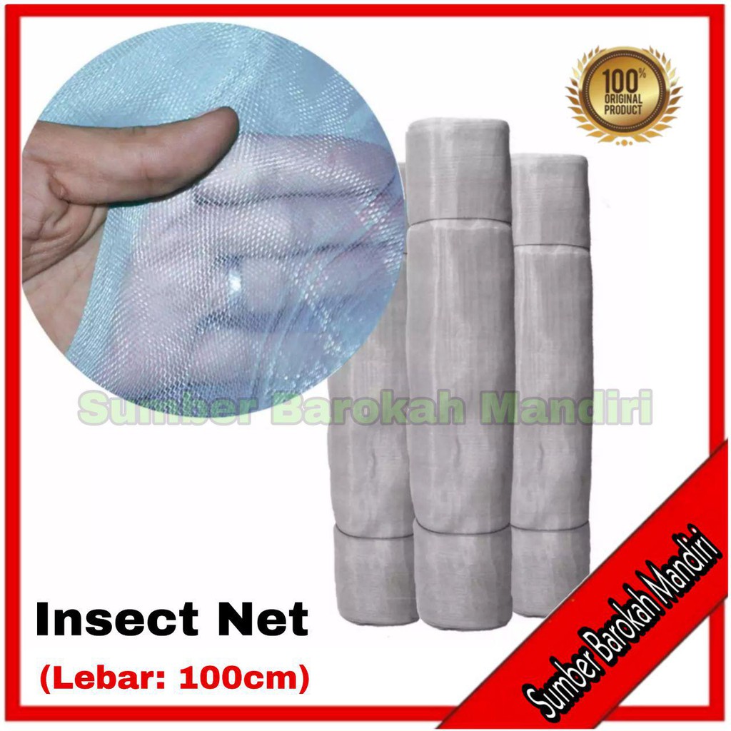 Jual Jaring Insect Net Lebar 1 Mtr Putih 50 Mesh Kelambu Green House ...