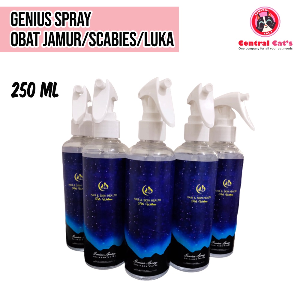 Jual Genius Spray Hair & Skin Health Obat Jamur/Luka/Scabies 250ml ...