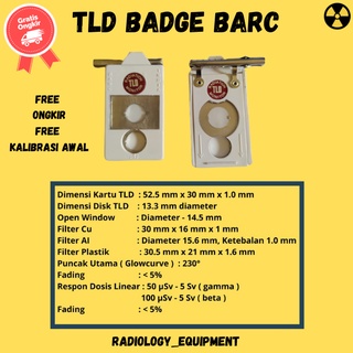 Jual TLD BADGE BARC RADIOLOGI TLD BADGE XRAY TLD PUTIH TLD RADIOLOGI ...