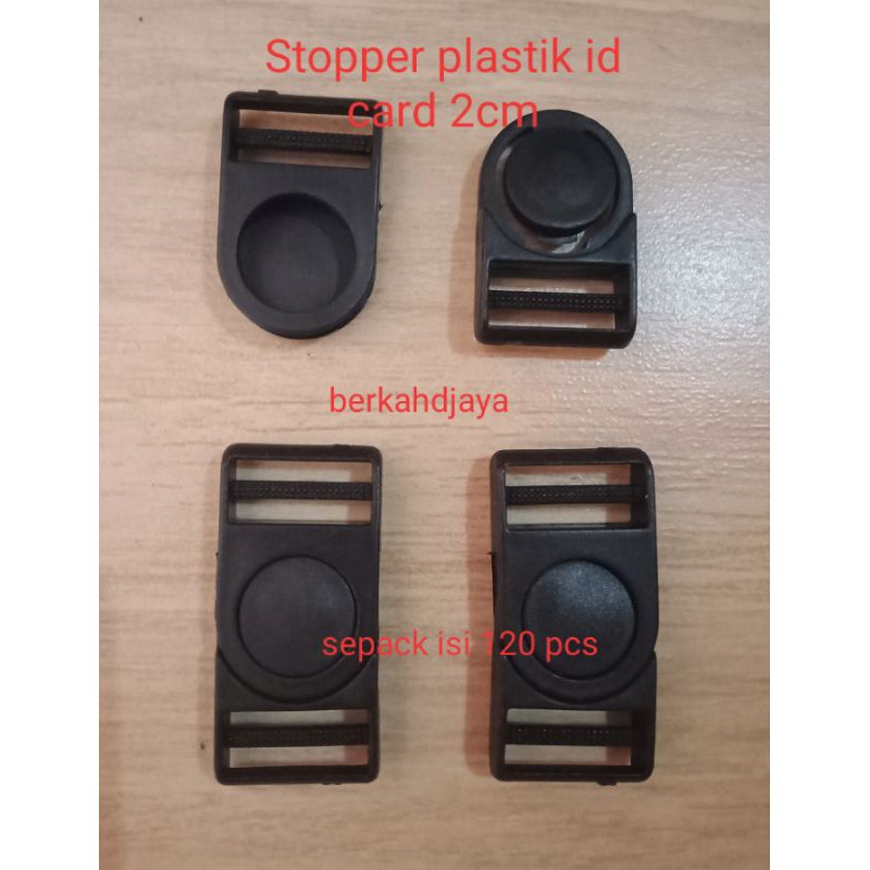 Jual Stopper plastik id card 2 cm/stopper gy PP 20/stopper 2 cm isi 120 ...