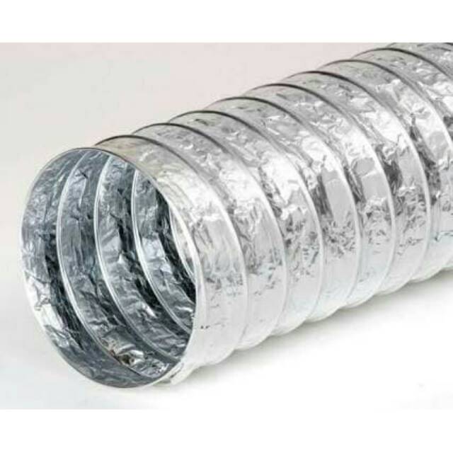 Jual Fleksibel Non Insulasi 10 Meter Flexible Duct 4" 6" Tanpa Isolasi ...