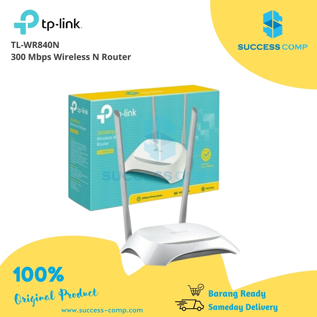 Jual TP LINK TP-LINK TL-WR840N 300Mbps Wireless Router TP LINK | Shopee ...