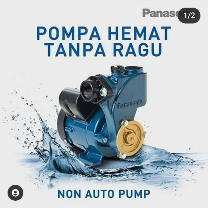 Jual Pompa Air Sumur Dangkal Panasonic GP 129 JPX 125watt Power Extra ...