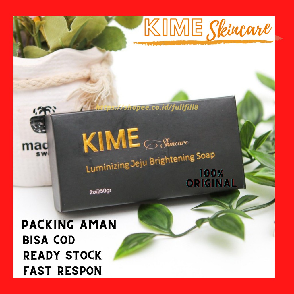 Jual Sabun Kime Skincare Luminizing Jeju Brightening Soap/1 BOX isi 2 ...