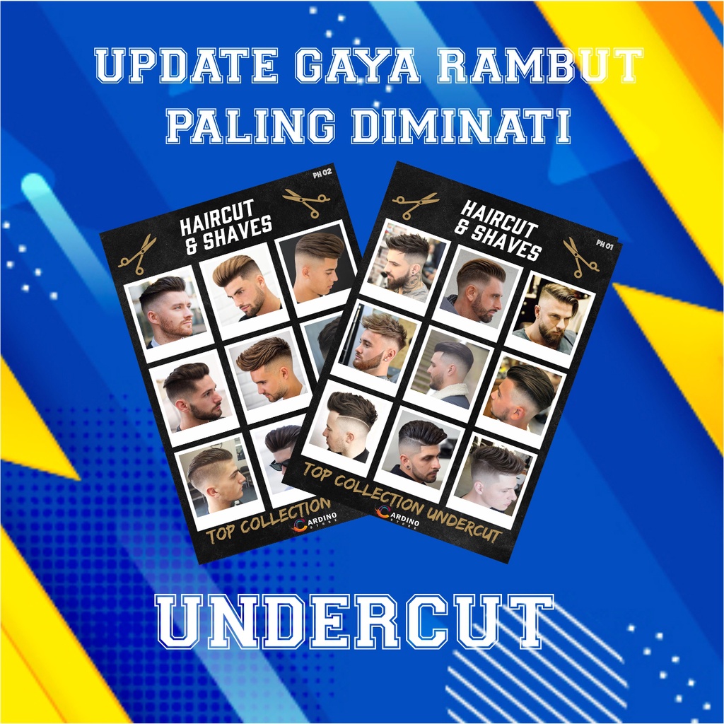 Jual POSTER DINDING AESTHETIC POTONGAN RAMBUT PRIA UNDERCUT TERUPDATE ...