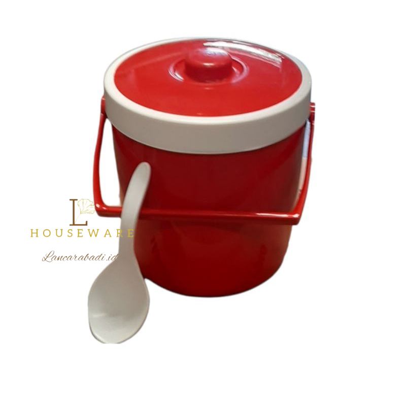 Jual Rice Bucket / Tempat Nasi / Tempat Es Batu Uk 8 Liter + Entong Es ...