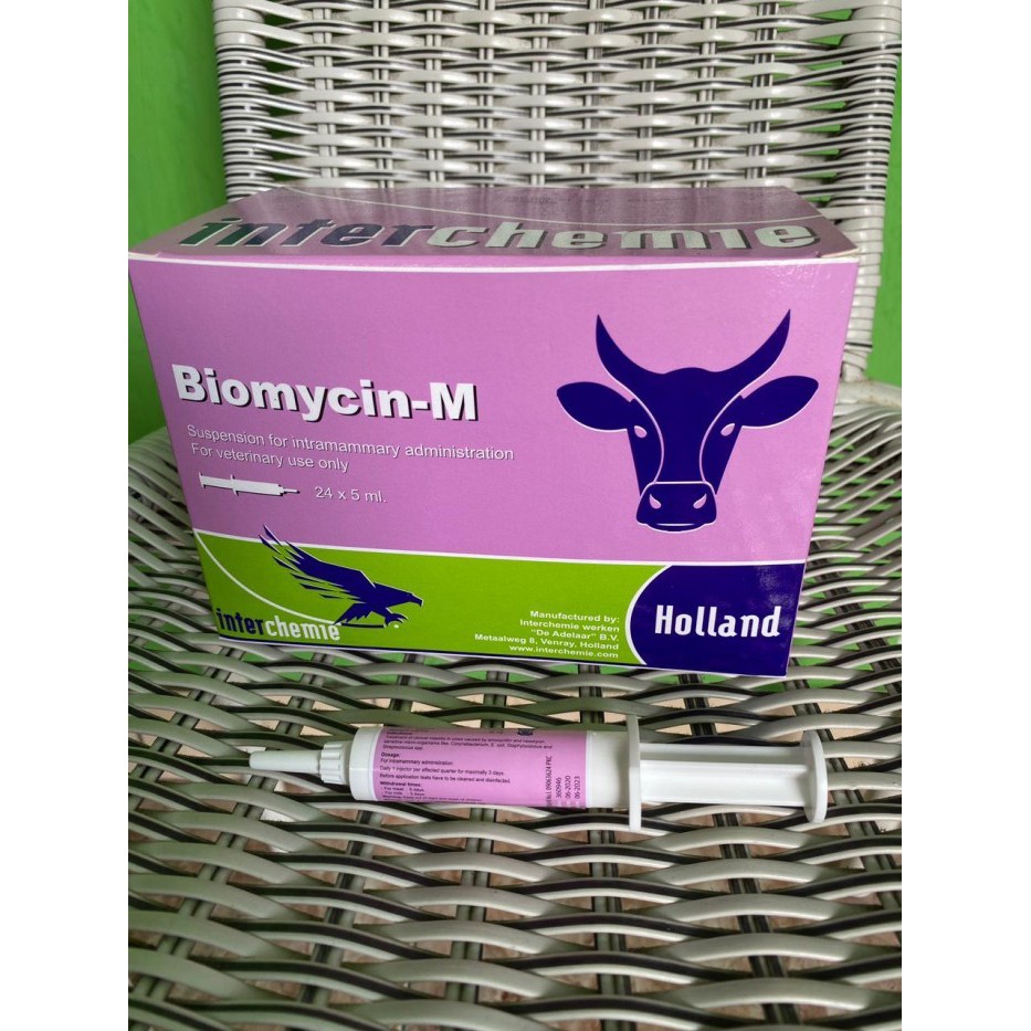 Jual BIOMYCIN M 1BOX (ISI 24) -obat mastitis sapi kamibing masa laktasi ...