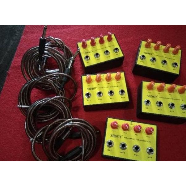 Jual Termurah Parallel / Paralel Input Mic / Microphone 4 in 1 ( Cabang ...