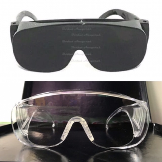 Jual Kacamata Las / Kacamata Kerja / Lab Safety Glass Indonesia|Shopee ...