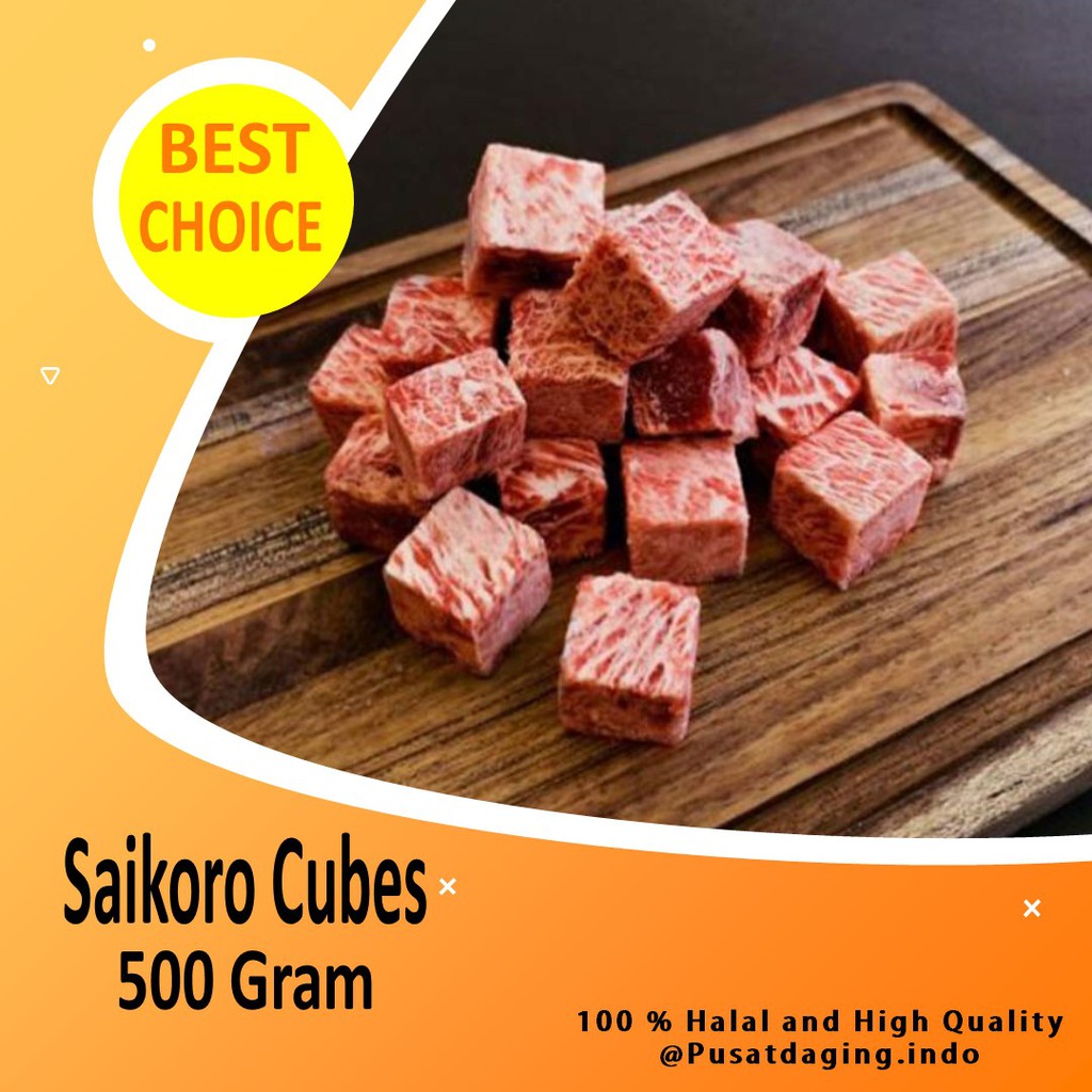 Jual Wagyu Saikoro Beef Cube , Wagyu Bites 500 gram Indonesia|Shopee ...