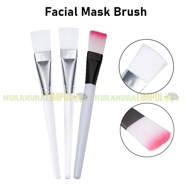 Jual Kuas Masker Wajah Bening Putih Pink Facial Mud Mask Brush | Shopee ...