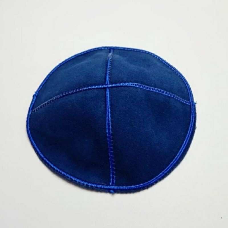 Jual Topi Yahudi BLUE SUEDE Kippah by Israel | Shopee Indonesia