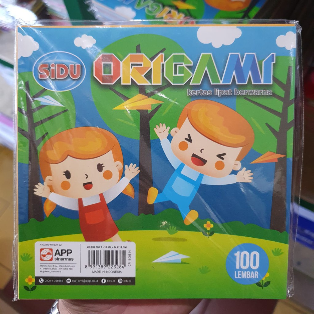 Jual ORIGAMI SIDU 14X14 / KERTAS LIPAT SIDU ISI 100 14X14 Indonesia ...