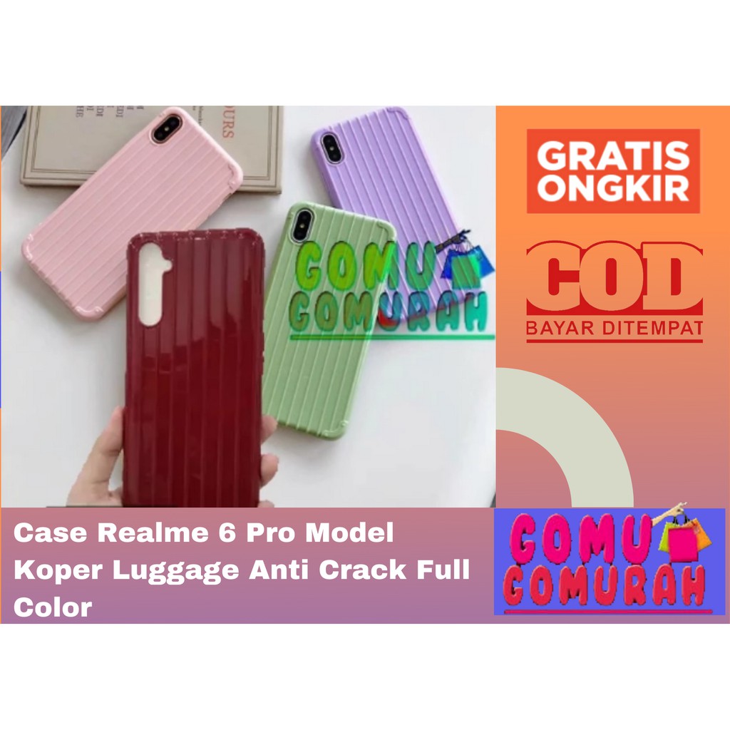 Jual Casing Realme 6 Pro Model Koper Luggage Anti Crack Full Color ...