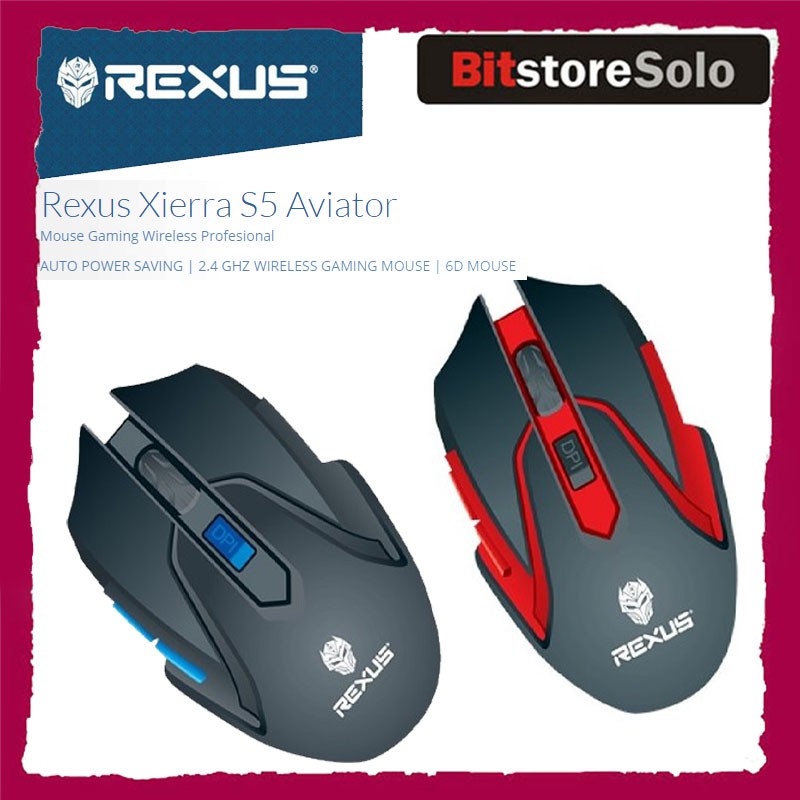 Jual Mouse Rexus S5 Wireless RXM-S5 aviator Indonesia|Shopee Indonesia