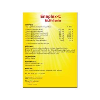 Jual (Dua Blister) Enaplex-C / Vitamin C dan B Kompleks/ Multivitamin ...