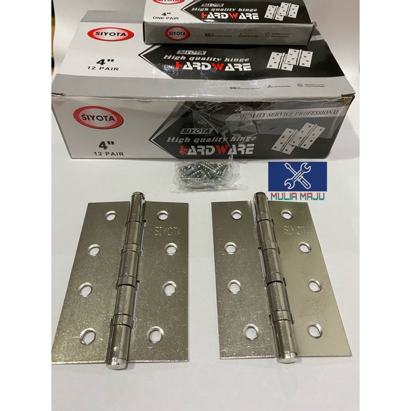 ENGSEL PLAT 4” INCH /ENGSEL PINTU JENDELA /ENGSEL PLAT SIYOTA 4 in ...