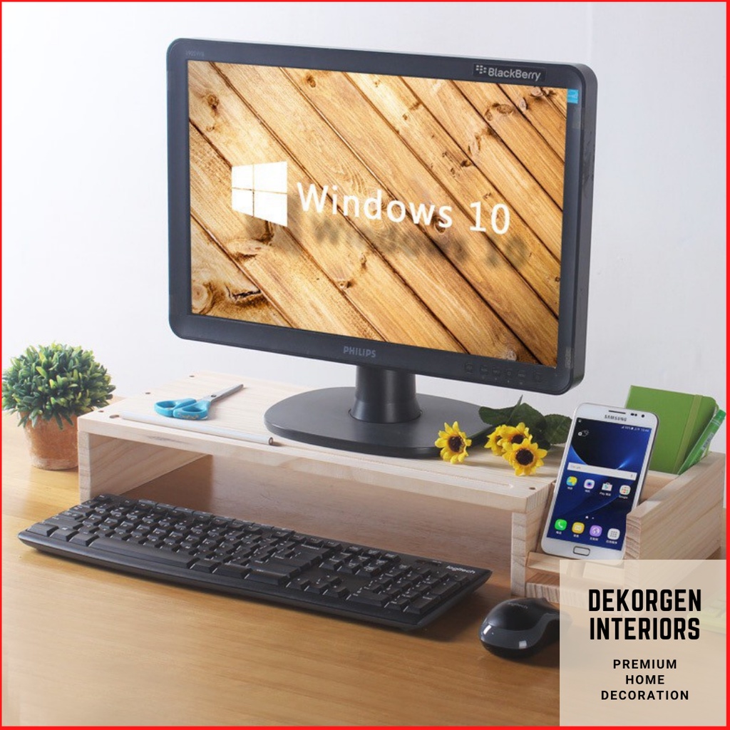 Jual Komputer Monitor Stand Rak Monitor Dilengkapi dengan Dudukan HP ...