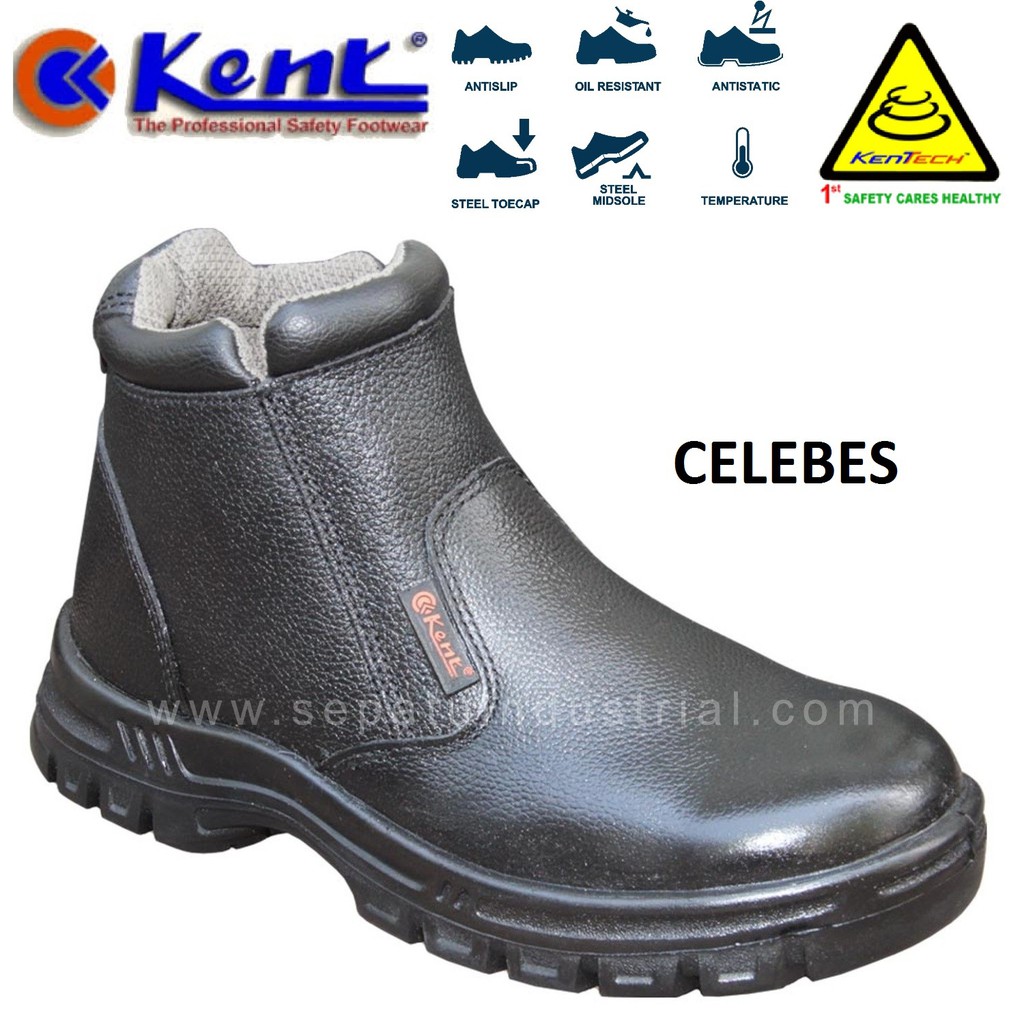 Jual Sepatu Safety Kent CELEBES (Outsole PU) | Shopee Indonesia