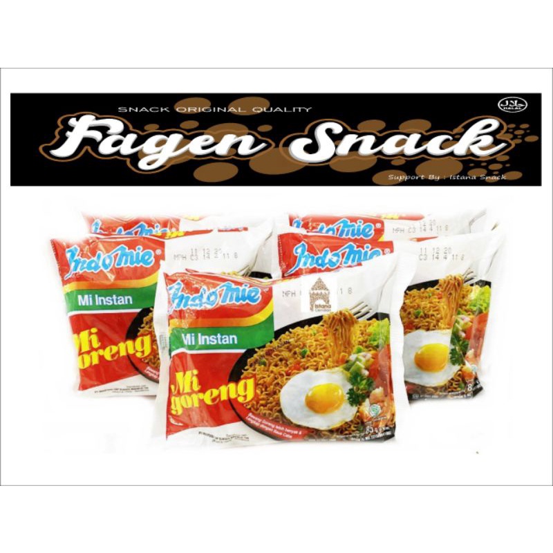 Jual indomie/indomie goreng/indomie paket 5/fagen snack | Shopee Indonesia