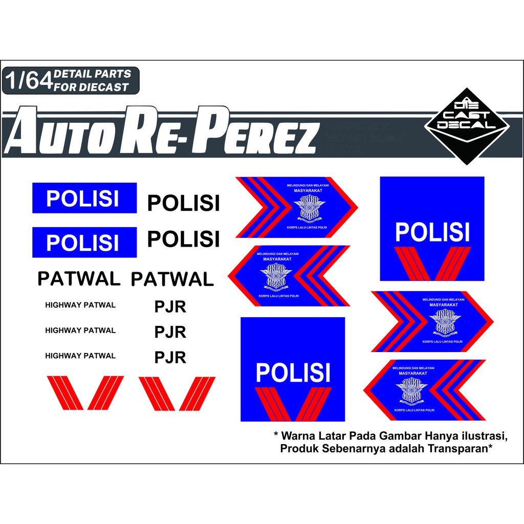 Jual Decal Hotwheels Autoreperez - Livery Mobil Polisi Indonesia ...