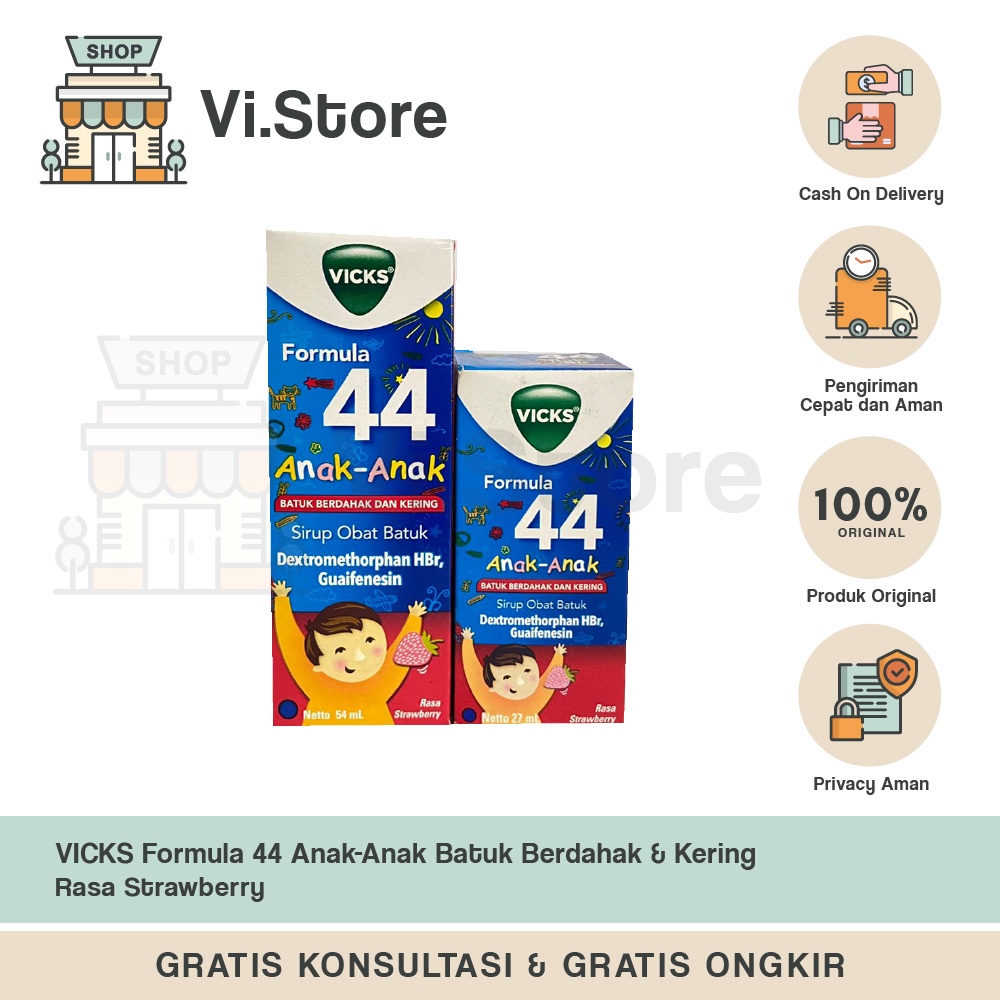 Jual Vicks Formula 44 Anak-Anak Rasa Strawberry 54 ml / 27 ml | Shopee ...