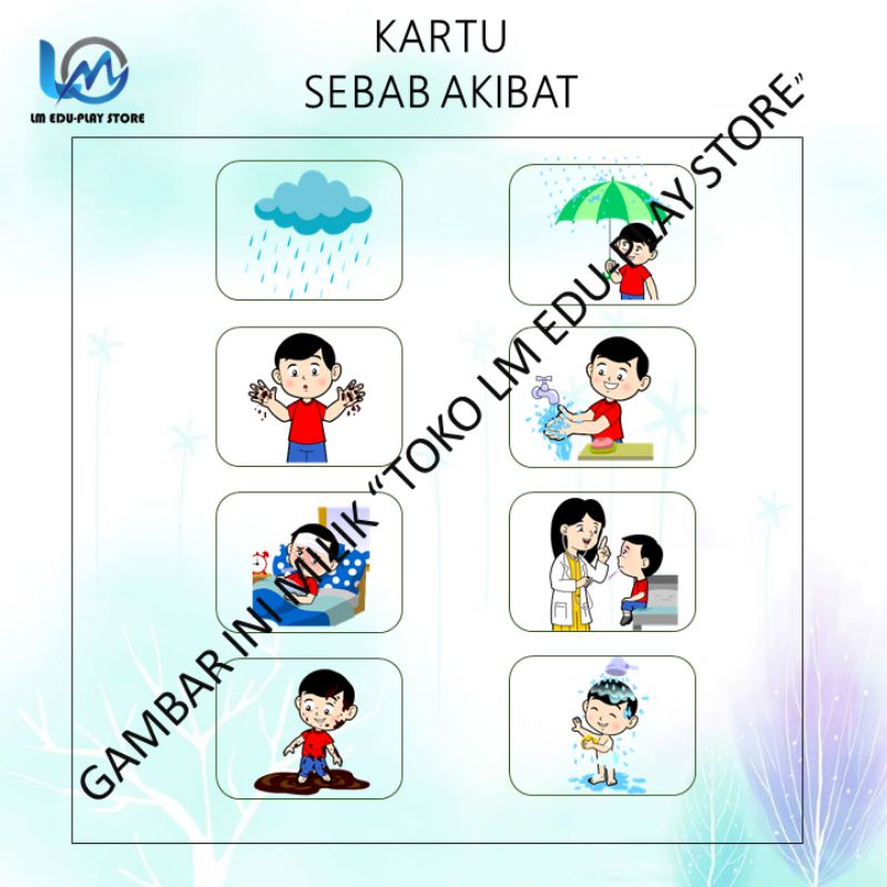 Jual Kartu Belajar Sebab Akibat Indonesia|Shopee Indonesia