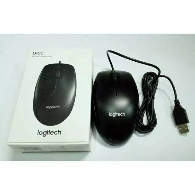Jual Mouse Optic USB B100 Logitec 100% Original | Shopee Indonesia