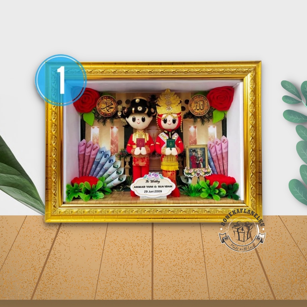 Jual Mahar Seserahan Uang Pengantin Adat Mandailing Frame 21x30 Cm ...