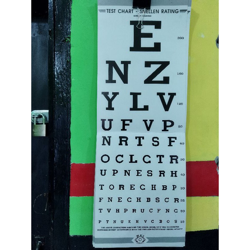 Jual SNELLEN CARD TES MATA | Shopee Indonesia