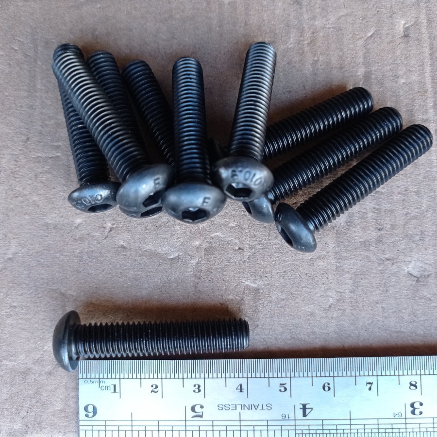 Jual BAUT L BUTTON M8 X 40 BAJA / BAUT M8 / BAUT 13 KUNCI L5 / L 5 / BAUT L M8 X 40 BUTTON ...